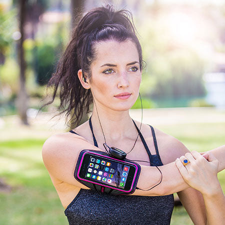 Retractable Cell Phone Armband | Sports Wrap Headphones | Large Armban ...