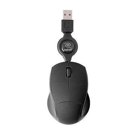 Retractable Optical Mouse | Basic Optical Mouse | Black – ReTrak